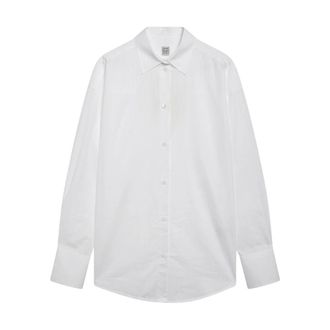 Toteme Oversized Gestreiftes Hemd - - Blouses & Shirts - Damen - Wei&szlig; - XS