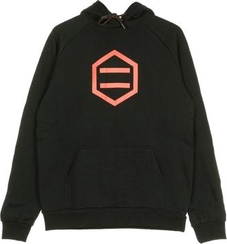 Dolly Noire Hexagon Schwarz Rot Hoodie - - Sweatshirts & Hoodies - Herren - Schwarzk - XL