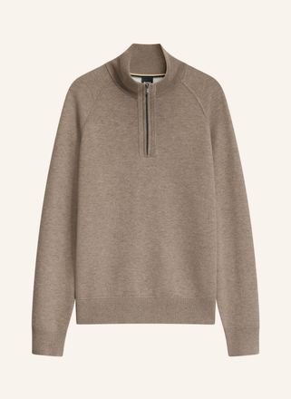 HUGO BOSS Pullover H-Fabio Regular Fit braun