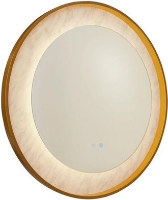 Searchlight Searchlight Luxo Miroir LED, m&eacute;tal dor&eacute; effet marbre