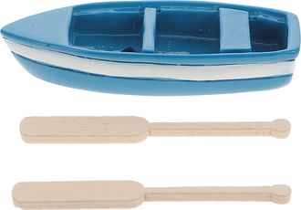 Exceart Miniatur Segelboot Modellbau - Deko Holzboot Mit Paddel FüR Diy Micro Landschaft Strand Und Meer Szenen Puppenhaus ZubehöR Tischdeko Und Wohnzimmer De