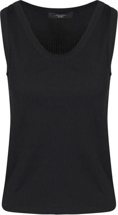 Max Mara Femme, Tops, Noir, Taille: 42 FR D&eacute;bardeur en coton c&ocirc;tel&eacute;