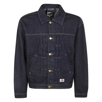 Dickies Selvedge Pleated Denim Jacket - - Jackets - Herren - Blau - XL