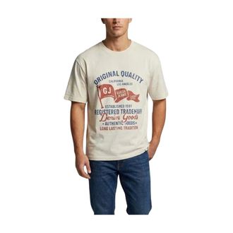 Guess Herren, Oberteile, Beige, LGr&ouml;&szlig;e