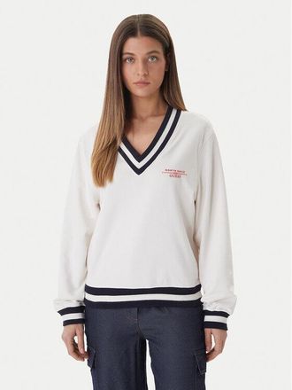 Guess Sweatshirt GUESS x NORTH SAILS W6GQ11 K3480 &Eacute;cru Regular Fit