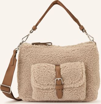 Marc O'Polo Marc Opolo Schultertasche Aus Teddyfell beige
