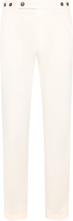 Berwich Anzughose aus einem elastischem Baumwoll-Mix mit Knopfriegel in