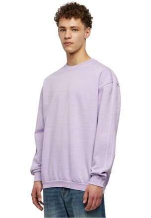 Urban Classics Herren Heavy Terry Garment Dye Crew 4XL Lilac