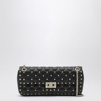 Valentino Garavani Schwarze Rockstud Spike Tasche aus Leder