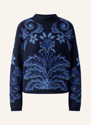 Oui Pullover Mit Glitzergarn blau