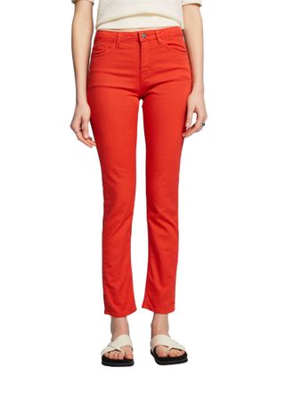 Esprit Damen 023EO1B310 Jeans, 635/ORANGE RED, 34/30