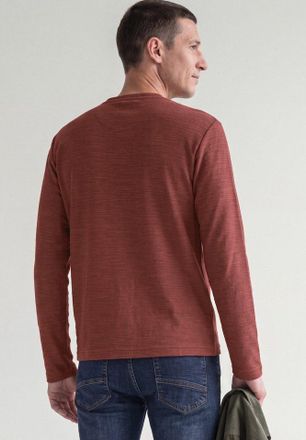 Street One Men Langarmshirt in Unifarbe