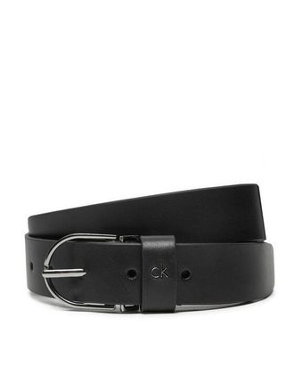 Calvin Klein Dameng&uuml;rtel Ck Metal Loop Rnd Buckle 3.0 K60K612861 Schwarz