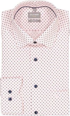 Olymp Herren Hemd rosa Baumwolle