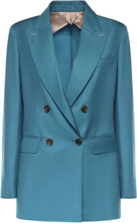 Max Mara Femme, Vestes, Bleu, Taille: 40 FR Mxmstaffa Blazer