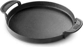Weber Plancha Gusseisen f&uuml;r Gourmet BBQ System - gleichm&auml;&szlig;ige Hitze, f&uuml;r Fisch, Gem&uuml;se und Pfannengerichte - Schwarz (7421)