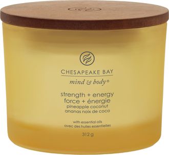 Yankee Candle Company Strength & Energy Kerze mit 3 Dochten, Ananas und Kokosnuss, 312 g