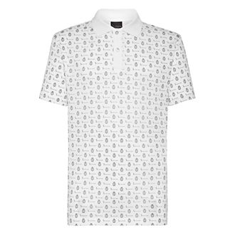 Billionaire Boys Club Polo Shirt SS Crest - - Tops - Herren - Wei&szlig; - XS