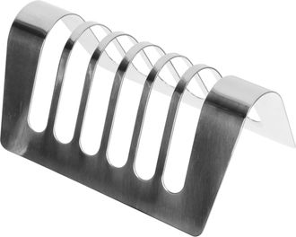 Soimiss Brotregal Aus Edelstahl Brotscheibenhalter Mit 6 Fächern Küchenaufbewahrung Für Partys Und Grillabende