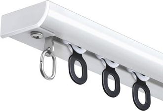 Generic Tringle &agrave; rideaux ultra fine pour int&eacute;rieur lisse avec embouts r&eacute;glables - 1 280 cm (2 x 140 cm) - Parfait pour la d&eacute;coration de la maison et linstall