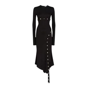 The Attico Asymmetrisches Midikleid - - Dresses - Damen - Schwarzk - M