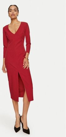 Access Fashion Coctailkleid 44-3329-468 Rot Slim Fit