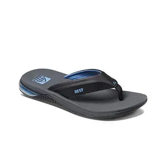 Reef Reef Mens Anchor Flip-Flop, gris/bleu, 46 EU