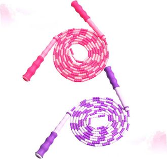 Cabilock 2 Stück Teiliges Springseil Leichtes Verstellbares Fitness sprungseil für Indoor und Outdoor Rutschfeste Griffe für Mädchen und Jungen Sporttraining u