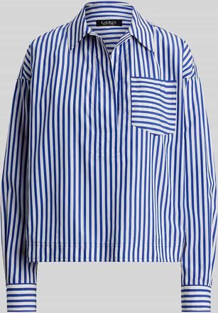 Lauren Ralph Lauren Regular Fit Hemdbluse aus reiner Baumwolle