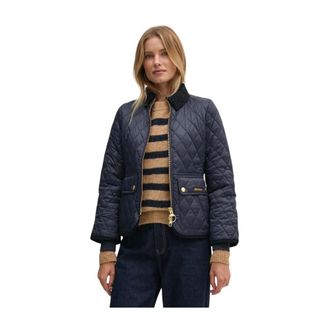 Barbour Beadnell Fitted Quilted Jacket - - Jackets - Damen - Blau - XL