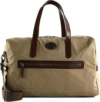 The Bridge unisex, Sacs, Beige, Taille: ONE Size Sac de voyage moderne en toile