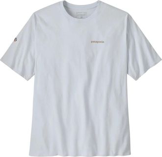 Patagonia Homme, Tops, Blanc, Taille: L Fitz Roy Icon Responsibili-Tee