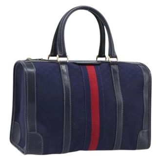 Gucci Pre-owned Vintage Boston Bag - - Pre-owned - Damen - Blau - ONE SIZE