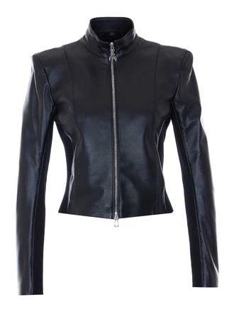 Patrizia Pepe Blouson En Cuir - Noir