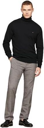 Tommy Hilfiger Homme Pull Cashmere Roll Neck Col Roulé, Noir (Black), XXL