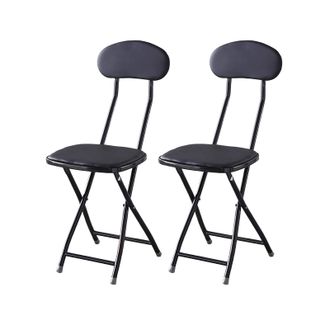 Generic Keine Montage Erforderlichgepolsterte Klappst&uuml;hle 2er Set Bis 100kg Belastbar Klappstuhl Leicht Klein Faltbar Strand mit Lehne Keine Montage Erforderl