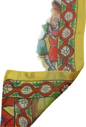 Dolce & Gabbana Silk Printed Scarf - Multicolor