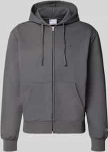 Champion Sweatjacke mit Label-Stitching und K&auml;nguru-Tasche