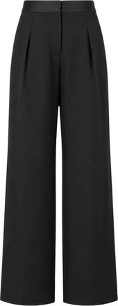 Twentyfourhaitch Pantalon large taille haute - Femme - Pantalons - Noir - Taille: 42 FR