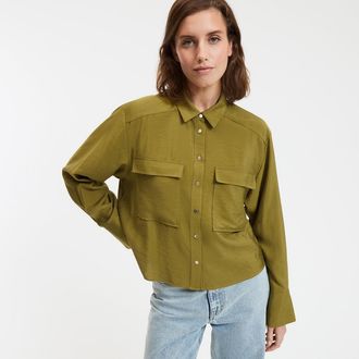 La Redoute Collections Chemise Courte Et Ample Manches Longues