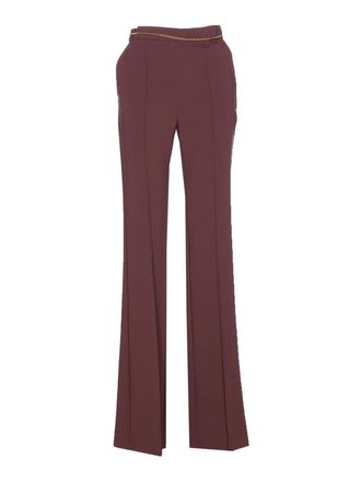 Elisabetta Franchi Pantalons Décontractés - Rouge