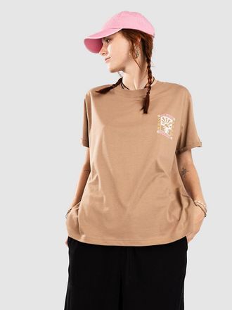 Roxy Oceanregular Poster T-Shirt marron