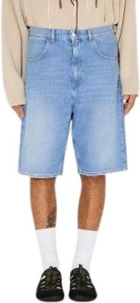 Amish Homme, Shorts, Bleu, Taille: W34 Bermuda Tommy Light