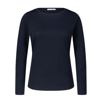 Stefan Brandt Klassisches Langarmshirt - - Tops - Damen - Blau - XS
