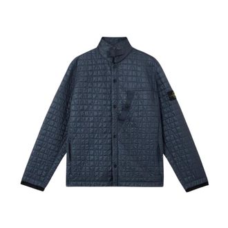 Stone Island Crinkle Reps Blouson - - Jackets - Herren - Blau - XL