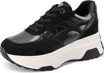 Queen Helena Baskets Platform Baskets Hautes Femmes X33-24, Noir, 36 EU