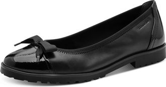 Tamaris Damen Klassische Ballerinas, Frauen Ballerinas,TOUCHit-Fu&szlig;bett,Schleifen,Strass-Steine,schwarz,braun,Rose,blau,grau,Navy,Black,38 EU