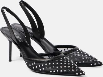 PARIS TEXAS Slingback-Pumps Lidia 70 mit Kristallen