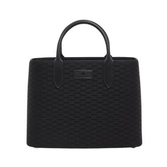 Elisabetta Franchi Cabas Monogram - Femme - Sacs - Noir - Taille: ONE Size