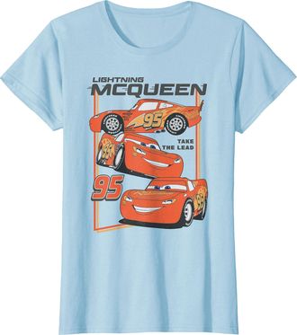 Disney Pixar Cars 2 Lighting Mc Queen Take the Lead Poster T-Shirt
